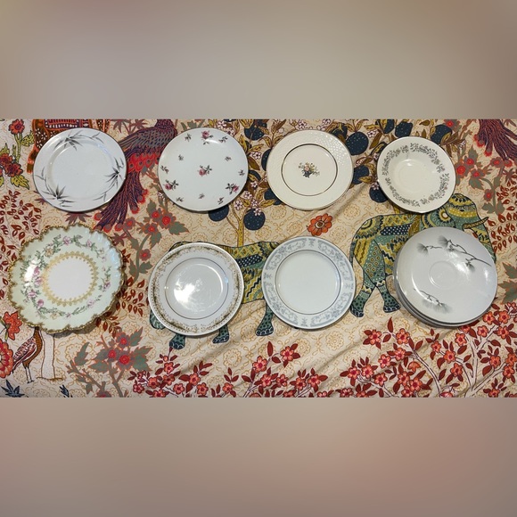 Vintage | Dining | Vintage Floral And Patterned Dinnerware Set | Poshmark